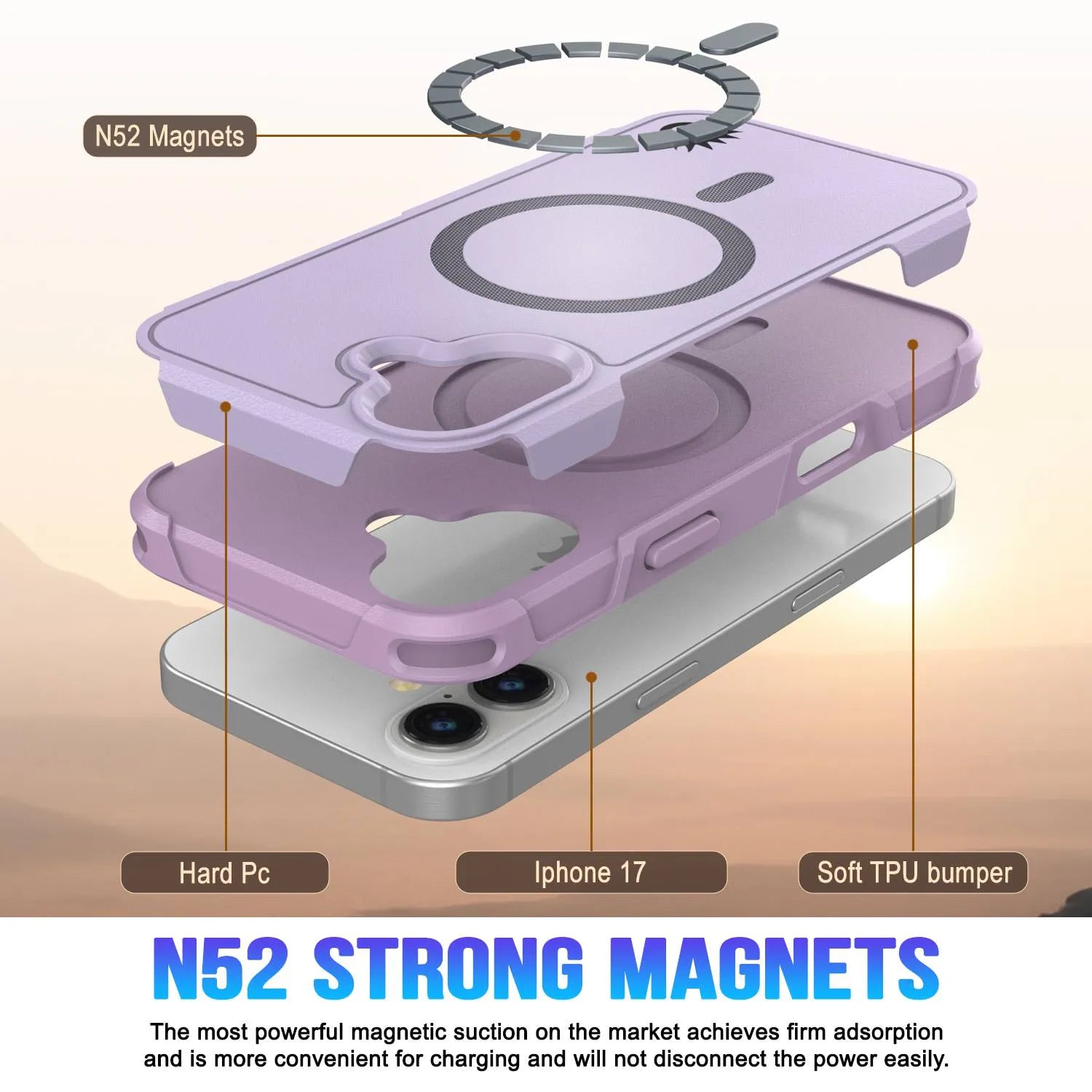 PunkCase iPhone 17 Case, [Spartan 2.0 Series] Clear Rugged Heavy Duty ...