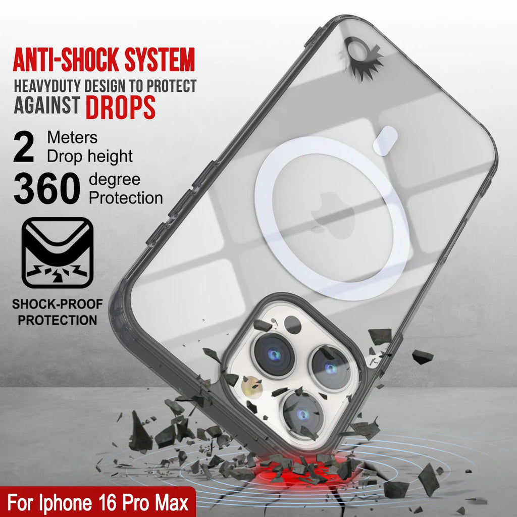 Punkcase iPhone 16 Pro Max Magnetic Wireless Charging Case [ClearMag S ...